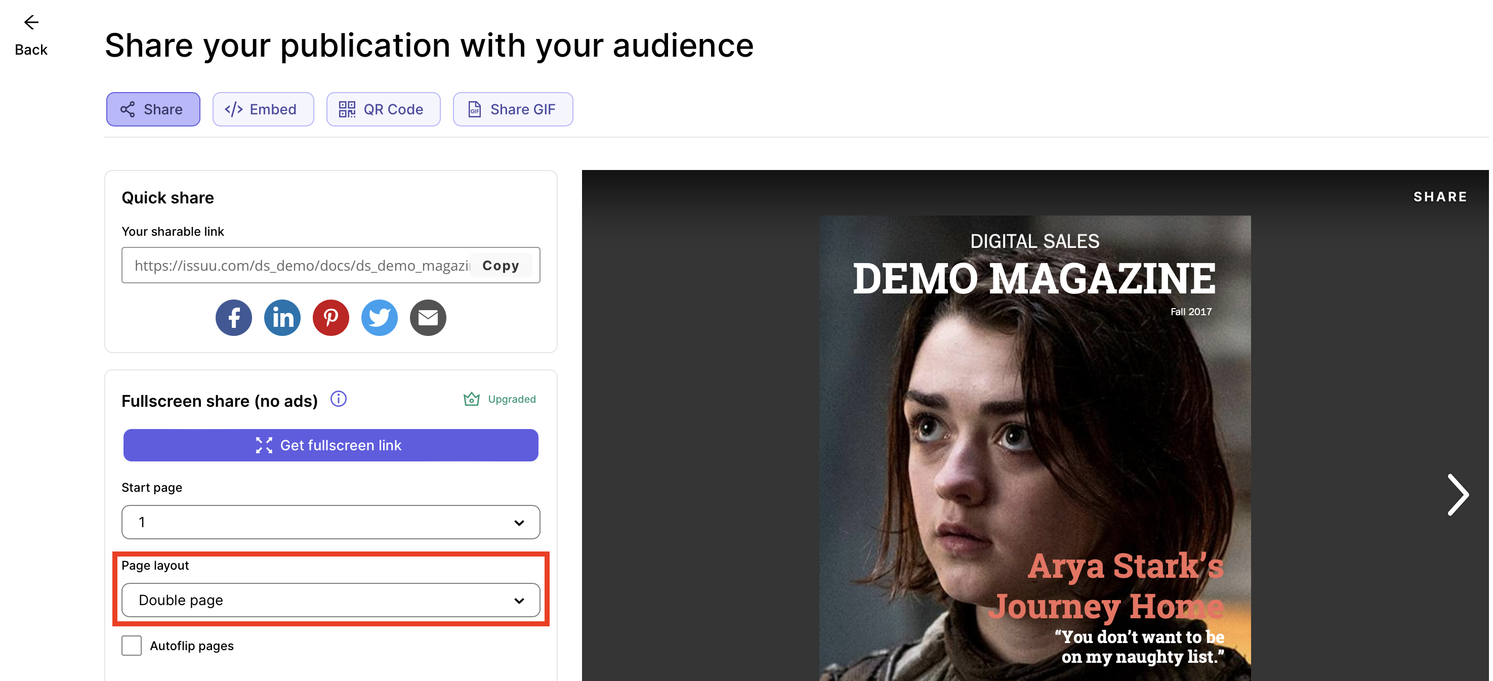 Single, Double and 4- Page Spreads for Content – Issuu Help Center