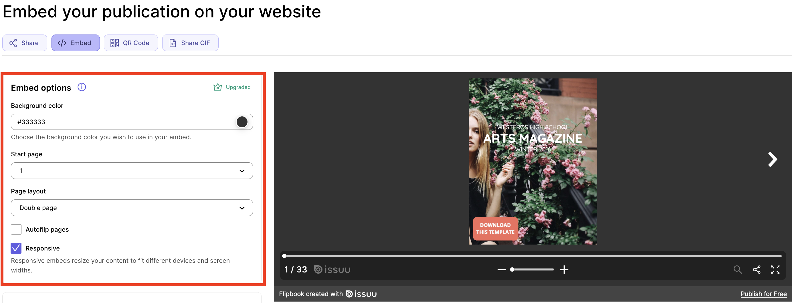 Embed Your Publication – Issuu Help Center
