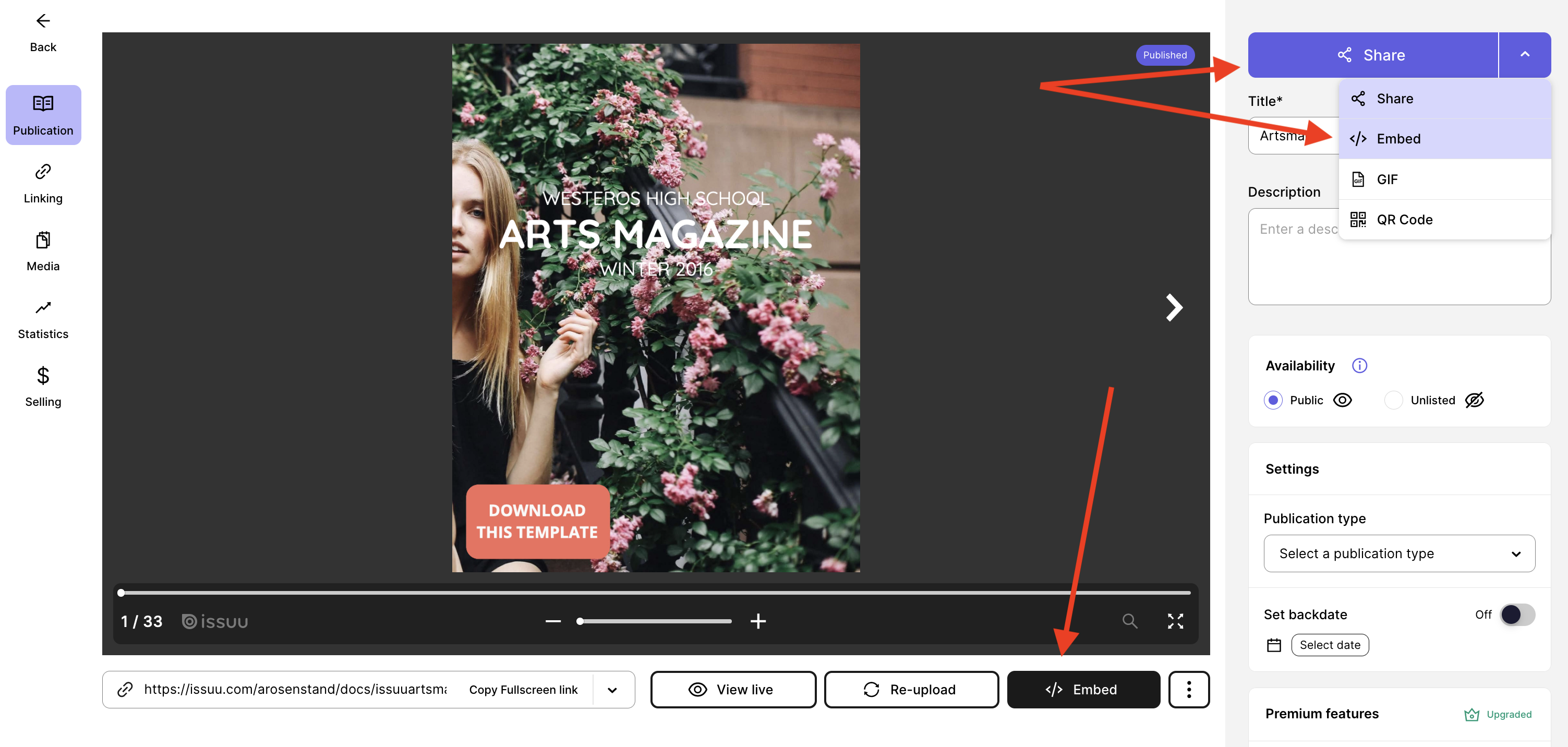 Embed Your Publication – Issuu Help Center