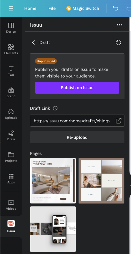 New Canva Integration – Issuu Help Center