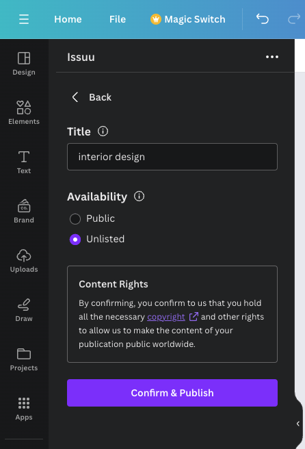 New Canva Integration – Issuu Help Center