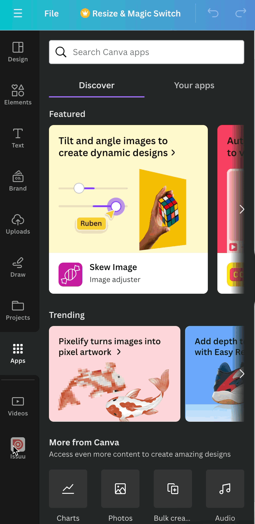 New Canva Integration – Issuu Help Center