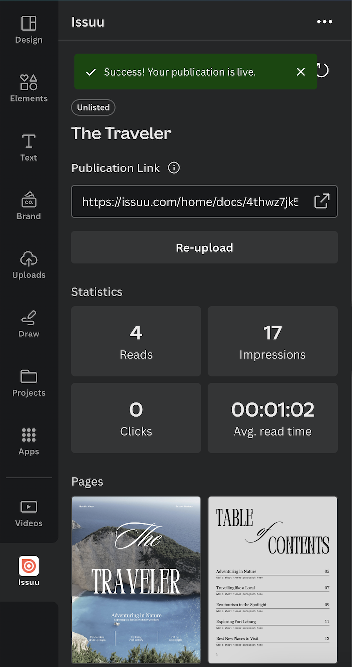 New Canva Integration – Issuu Help Center