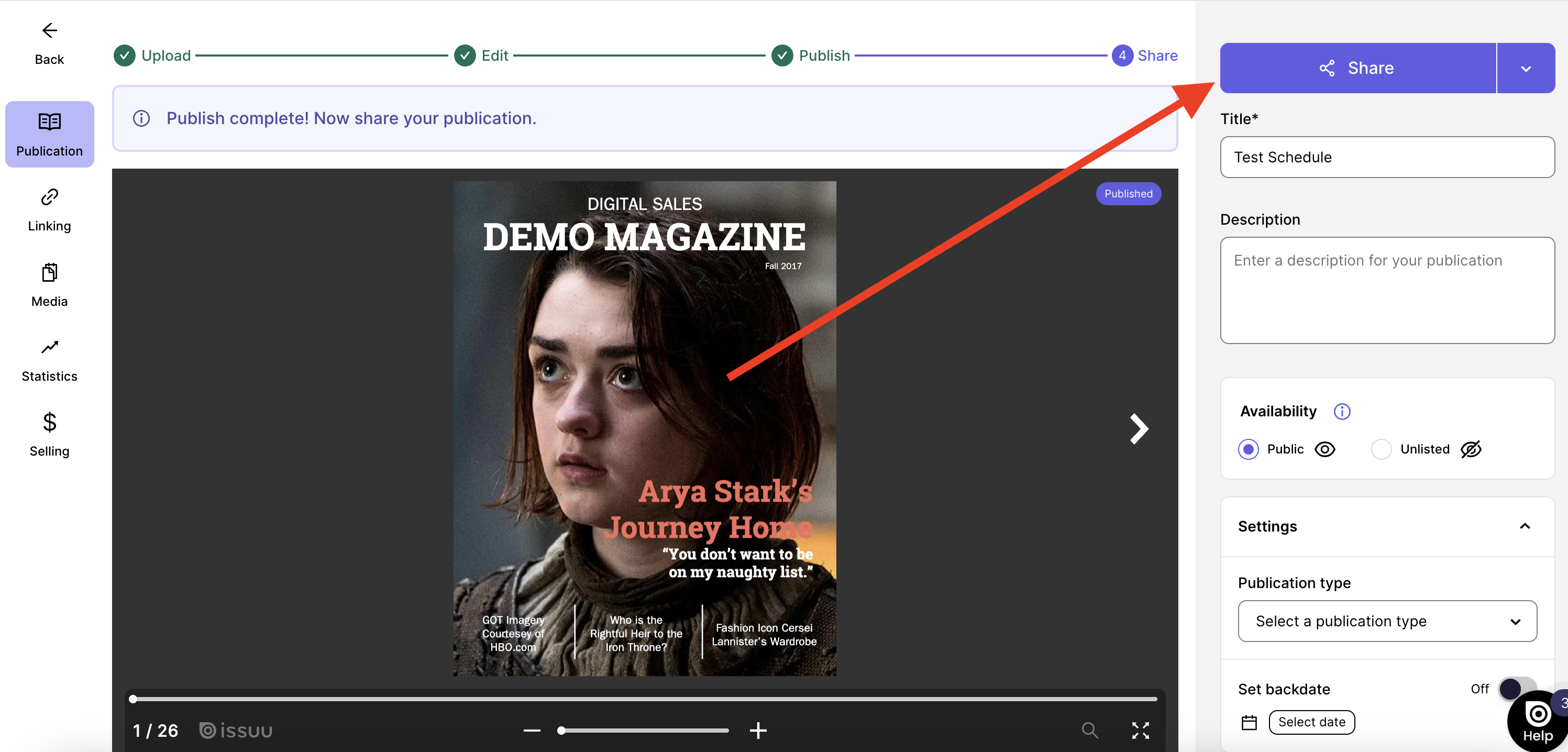 Shareable Full-screen Reader Link – Issuu Help Center