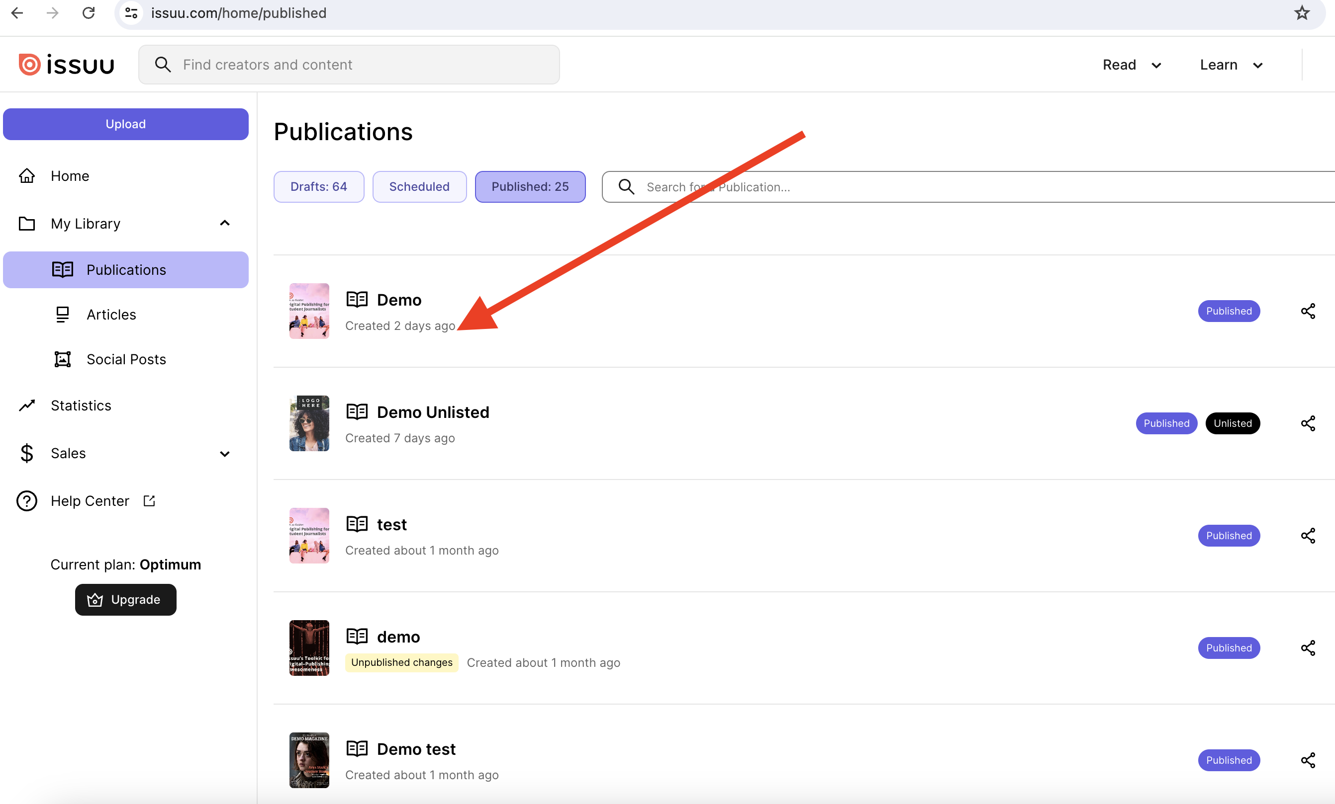 Download your Content as a Publisher – Issuu Help Center