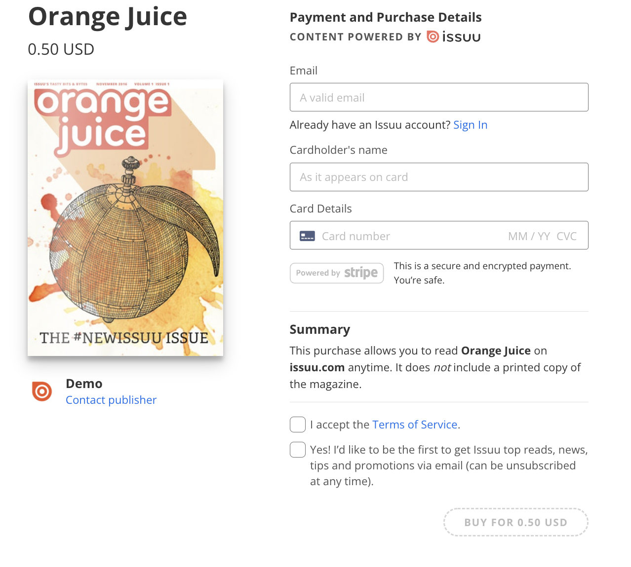 Purchase Content on Issuu – Issuu Help Center
